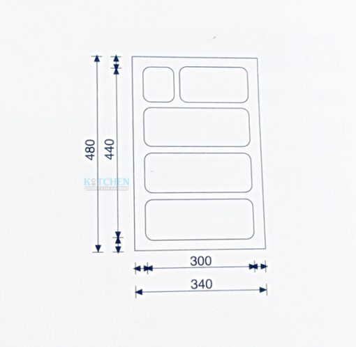 ถาดใส่ช้อน Modernform รุ่น AG TRAY 40 SS – คิทเช่นฟิตติ้ง / FITTINGSEASY